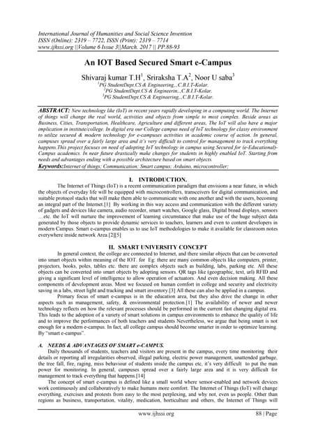 An Iot Based Secured Smart E Campus Pdf