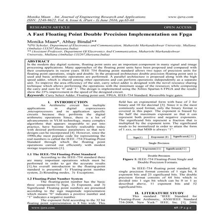 A Fast Floating Point Double Precision Implementation On Fpga Pdf