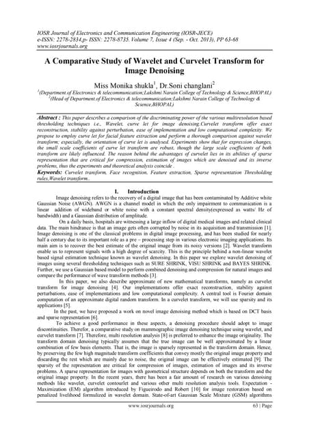 Wavelet transform in image compression | PPT | Science