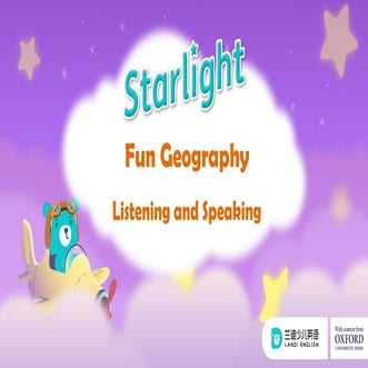Fun Geography Listening and Speaking Presentation | PDF