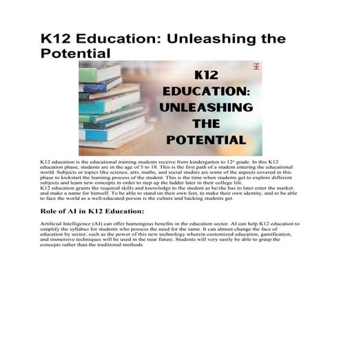 Trends in K to 12 Education System | PPTX