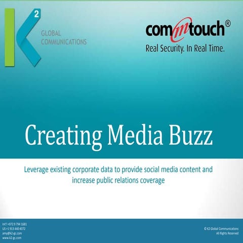 Creating Media Buzz with Data Driven PR | PPTX