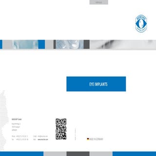 MORCHER - Implants for cataract and refractive surgery | PPT