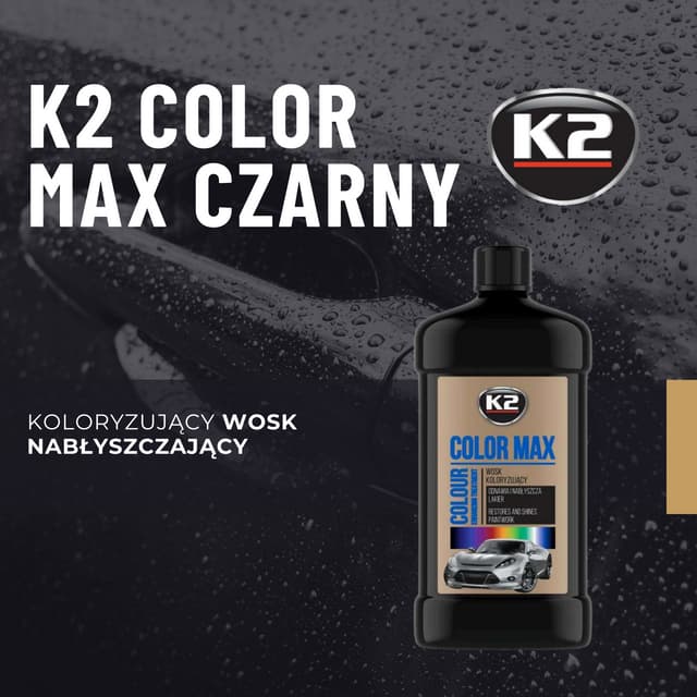 K2 COLOR MAX CZARNY 500 ml | Wosk Nabłyszczający | PDF