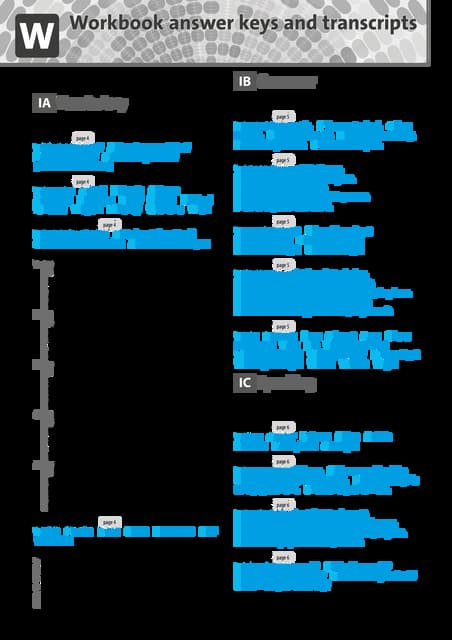 ready for first workbook answerkey | PDF