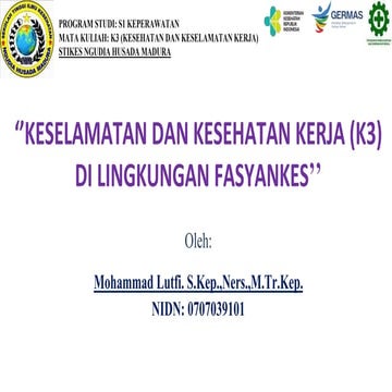 K3 DI LINGKUNGAN FASILITAS KESEHATAN.ppt