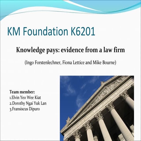 Law Firm Knowledge Management | PPT