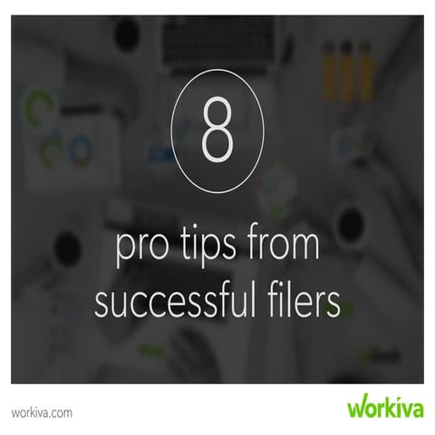 8 pro tips from successful filers | PDF