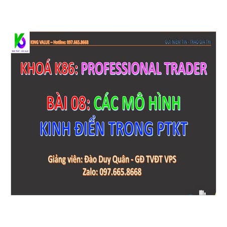 K86 Bai 08- Cac mo hinh Phân tích kỹ thuật trong chứng khoán | PDF