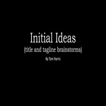 Initial ideas | PPTX
