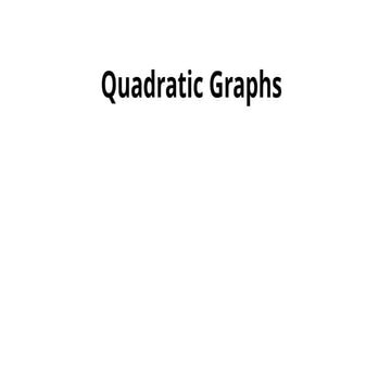 Quadratics Intro powerpoint for GCSE Students | PPTX