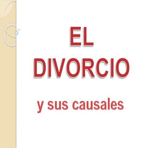 El divorcio | PPTX