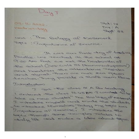 Weekly diary 1st week | PDF