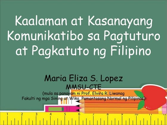 MGA HAMON SA PAGTUTURO NG MGA GURO SA ASIGNATURANG FILIPINO SA PANAHON NG NEW NORMAL SA STATE ...