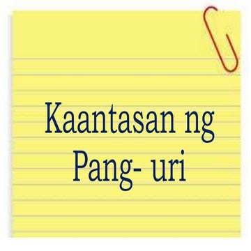 Kaantasan ng Pang -uri | PPTX