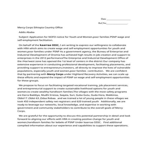 kaarraa Project OB OSSC -application. Lesson | DOCX