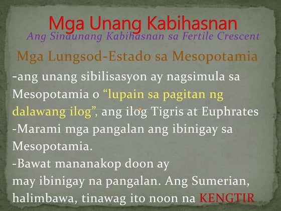Ang mga sumerians | PPTX