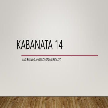 kabanata-labing-apat - (noli me tangere) | PPT