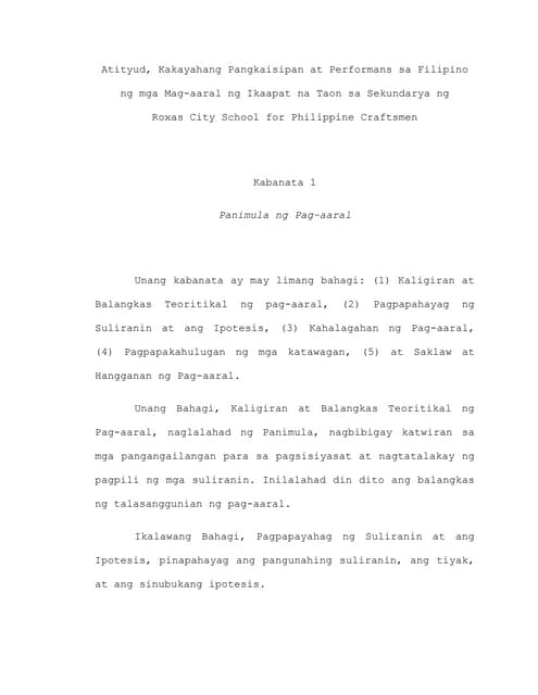Research paper in filipino | PDF