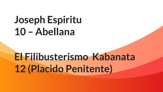 El Filibusterismo Kabanata 12: Si Placido Penitente | PPTX