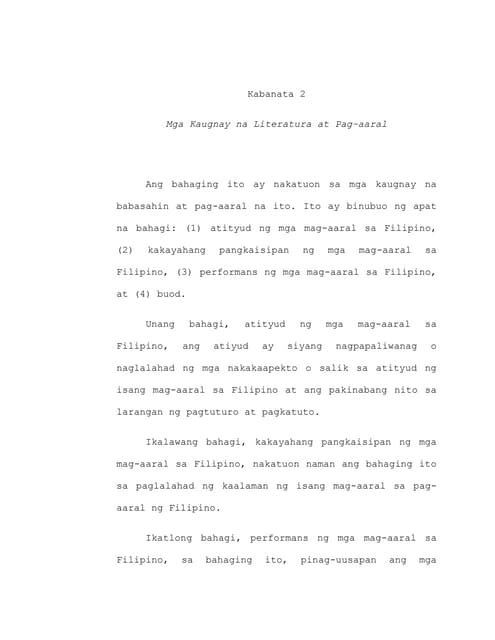 Research paper in filipino | PDF