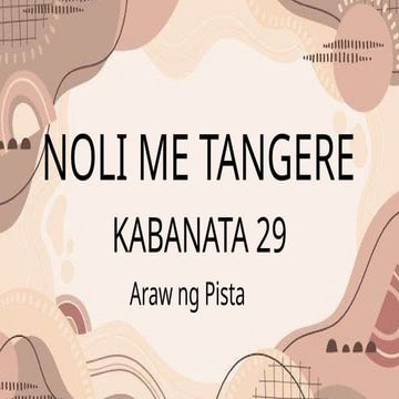 Kabanata 29 Araw ng Pista - 123456789.pptx