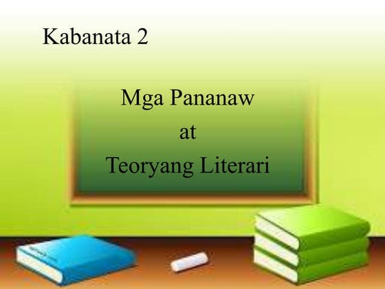 Mga Pananaw at Teoryang Pampanitikan | DOCX