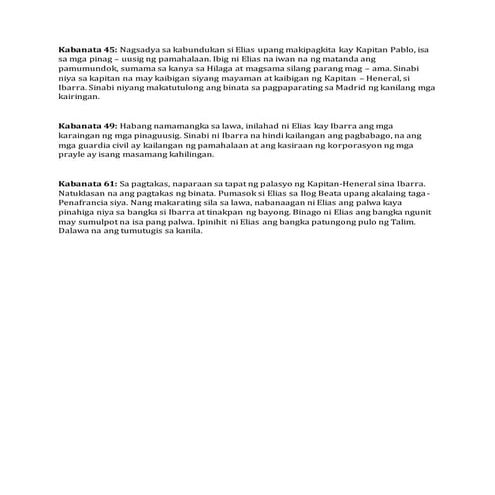 Kabanata 45, 49, 61 | DOCX
