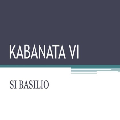 Kabanata 6 Si Basilio(Buod, introduction of characters, talasalitaan ...