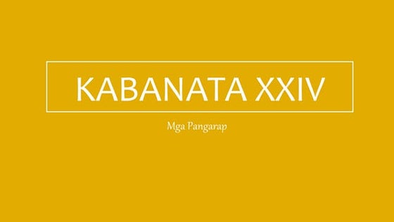 Kabanata 3 | PPTX