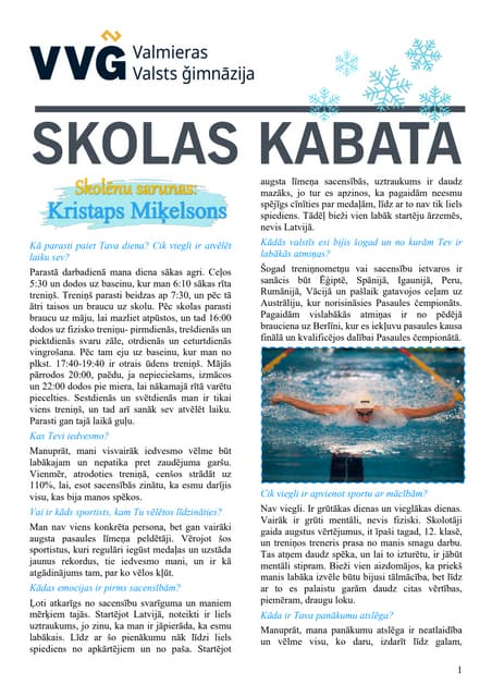 Skolas kabata 2022 septembris | PDF