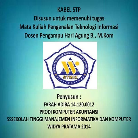 Kabel stp ( FARAH ADIBA 14.120.0012) | PPTX