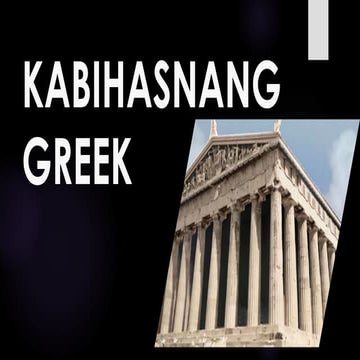 KABIHASNANG GREEK ARALING PANLIPUNAN 8.pptx