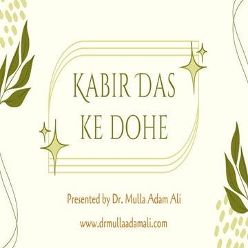 Kabir Ke 10 Dohe in Hindi with meaning | PDF