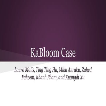 KaBloom case | PPTX