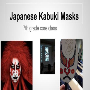 Kabuki masks - step by step | PPTX