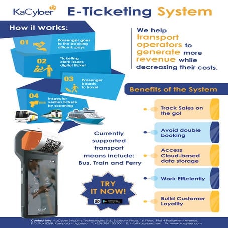 KaCyber E-Ticketing System | PDF