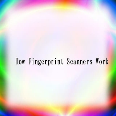 How Fingerprint Scanners Work | PDF