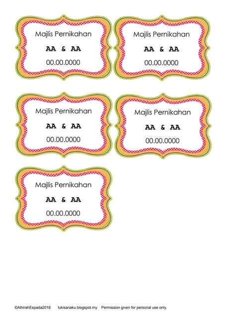 Template felt hiasan gantung | PPT