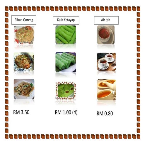 Kad menu exam | DOCX