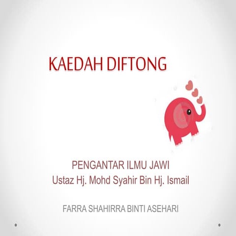 Kaedah diftong | PPTX