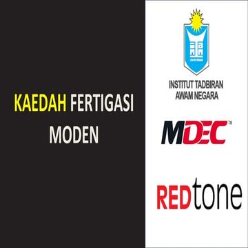 Kaedah Fertigasi Moden daripada MDec Redtone | PDF