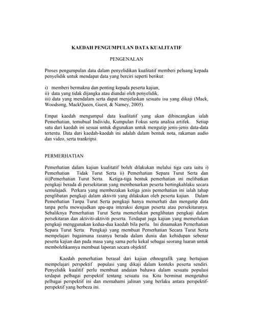 Nota lapangan | PDF