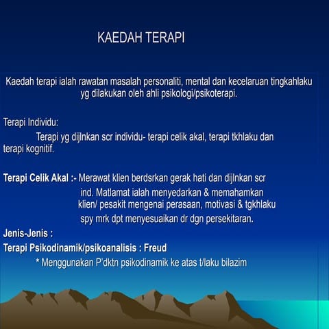 Kaedah Terapi | PPT