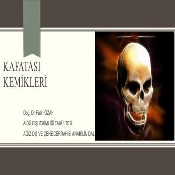 Kafatasi kemi̇kleri̇ | PPT