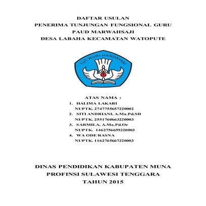 Kafer paud marwahsaji | DOCX