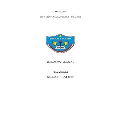 Kafer sma negeri 1 raha | DOCX