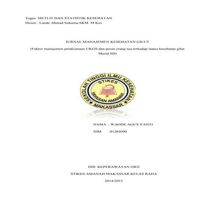 Kafer Stikes Amanah Makassar Cbang Raha Docx