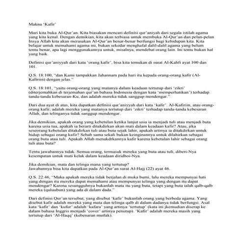 Kafir | PDF