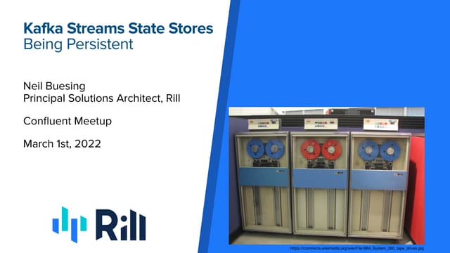 Kafka Streams State Stores Being Persistent | PPT Kafka Streams State Stores Being Persistent | PPT